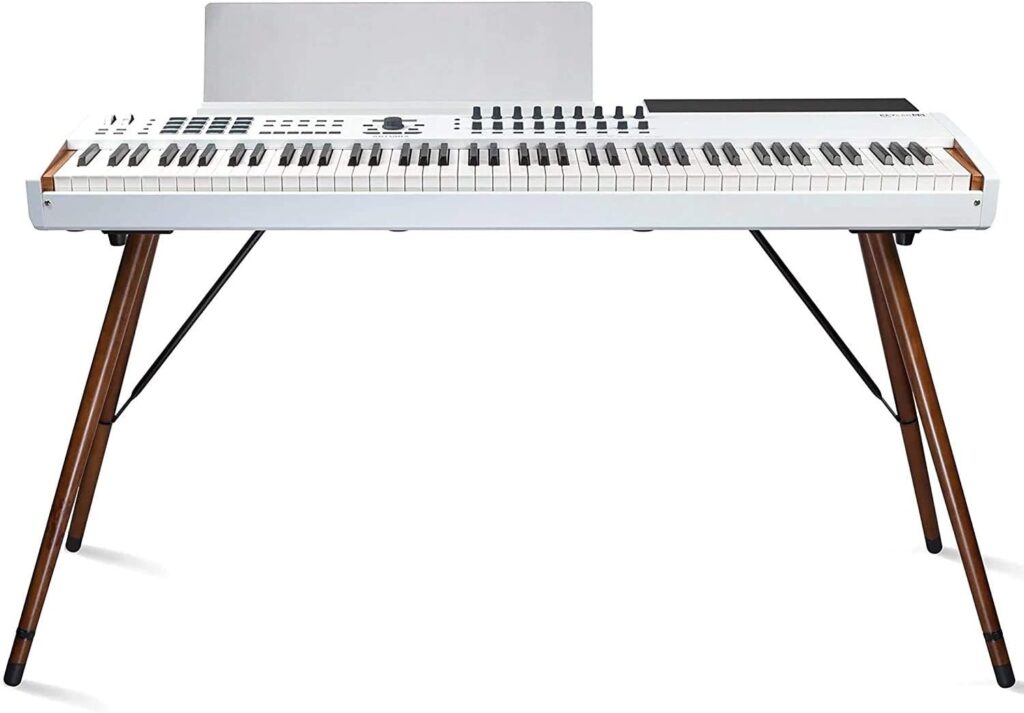 88-key Weighted Keyboard Controller with Wooden Legs - We Rock Your World!